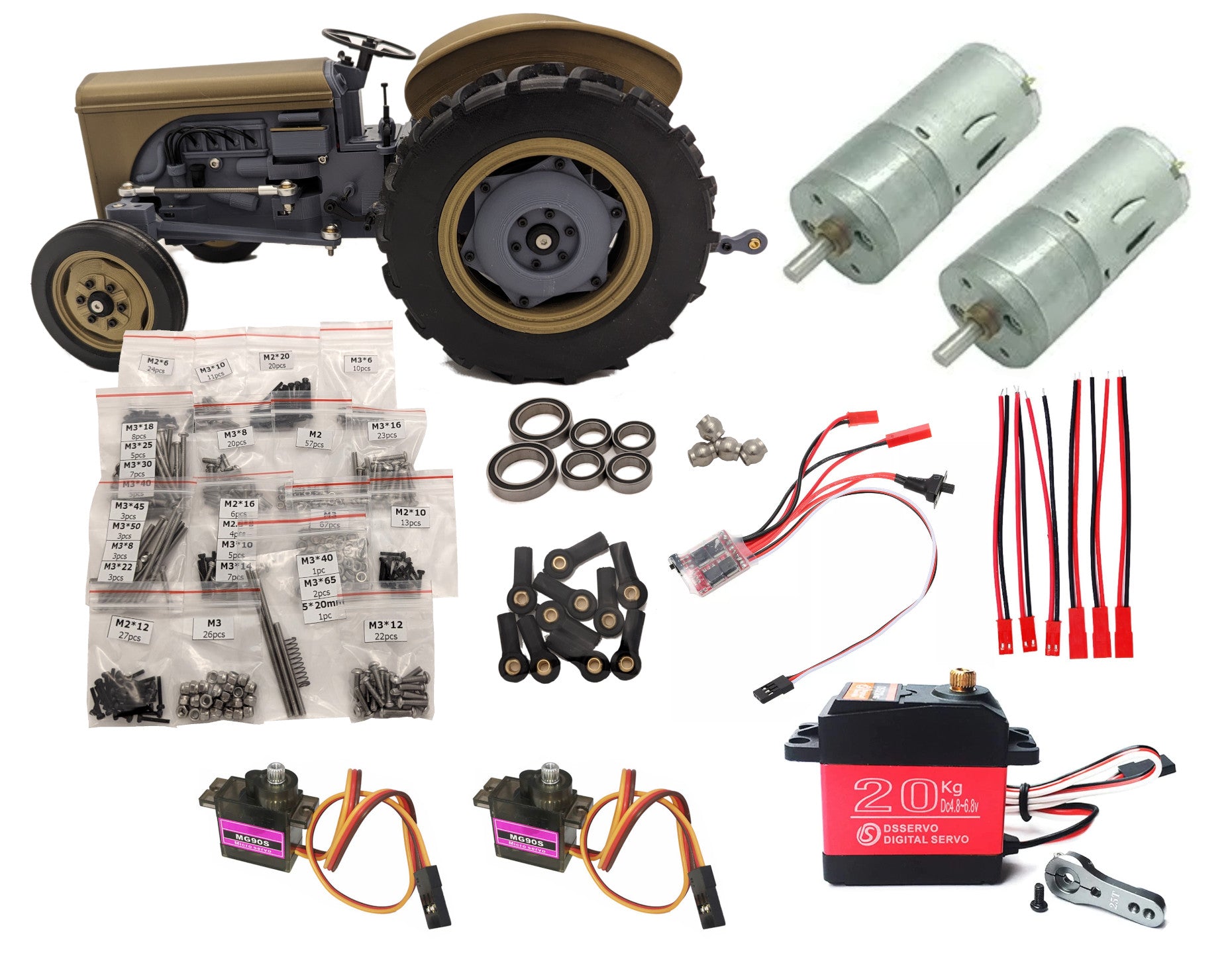 OpenRC Tractor MK3 TEA20 Build Kits – RC Printer